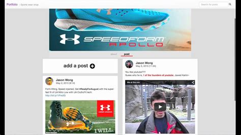 portfolio app demo angularjs html5 and bootstrap css youtube