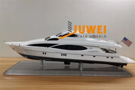 Plastic Yacht Model With Glass Base For Display JW Scale Vessek Model Making And Ship