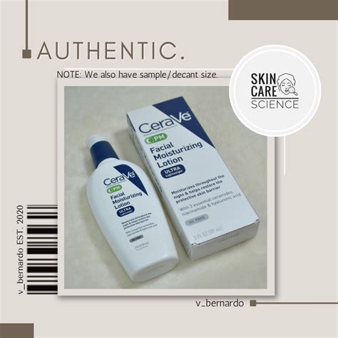 Cerave Pm Facial Moisturizing Lotion Authentic Shopee Philippines