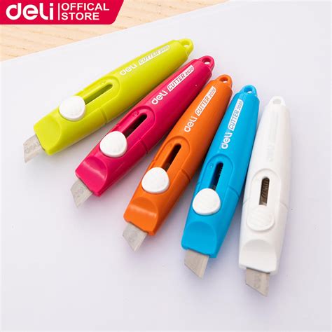 Deli Cutter Small Cutter Mini Blade Assorted Color 2020 Lazada Ph