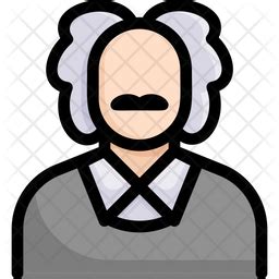 Albert Einstein Icon Download In Colored Outline Style