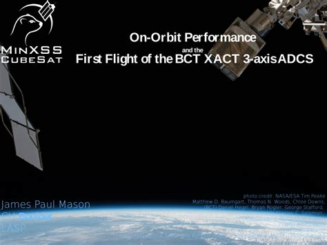 Pdf Minxss Cubesat On Orbit Performance And The First Flight Of The