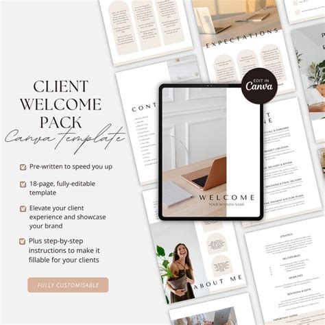 Client Welcome Packet Template Canva Onboarding Template To Welcome New Clients Project