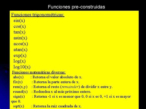Funciones En Matlab Funciones Una Funcin Es Un