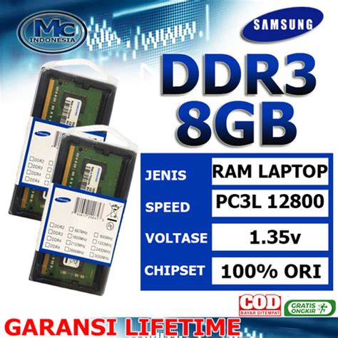 Jual Ram Laptop Ddr3 8gb Sodim Memory Laptop Ddr3l 4gb 8gb 16gb Ori