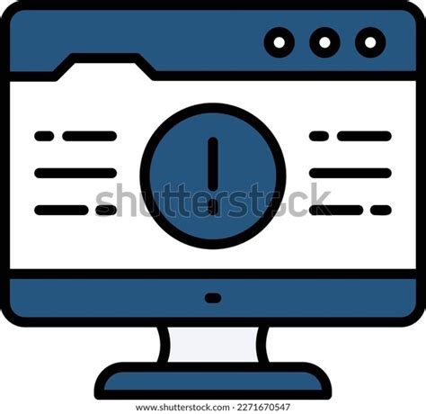 Unexpected Error Sign While Browsing Concept Stock Vector Royalty Free Shutterstock