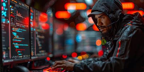 Cybersecurity Specialist Monitoring Network Activity Premium Ai