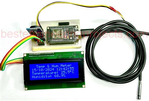 Esp32 Temperature And Humidity Meter With Real Time Display Engineering Projects