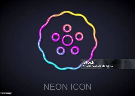 검은 색 배경에 고립 된 빛나는 네온 라인 기어 아이콘 코그휠 기어 설정 표지판 코그 기호 벡터 개념에 대한 스톡 벡터 아트 및 기타 이미지 Istock