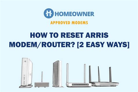 How To Reset ARRIS Modem Router 2 Easy Ways