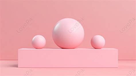 트리플 순위 및 구형 디자인을 갖춘 눈에 띄는 3d 렌더링 파스텔 핑크색 원 연단 연단 배경 제품 디스플레이 배경 쇼룸 배경 이미지 Hd 연단 제품 디스플레이