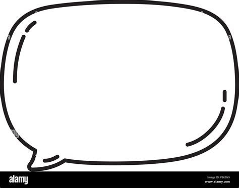 Line Chat Bubble Notes Text Message Stock Vector Image And Art Alamy