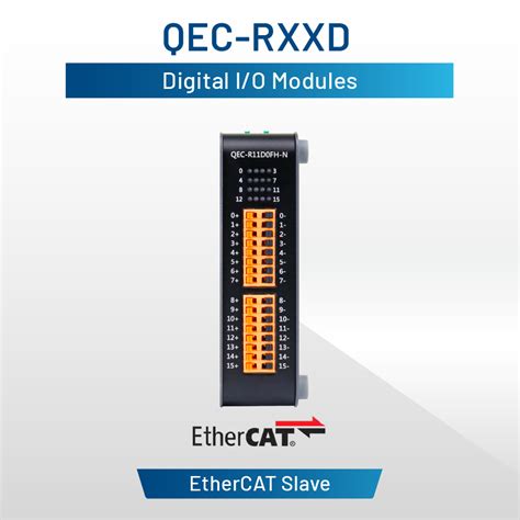 Icop Technology Inc Qec Rxxd Ethercat Slave Digital Io Modules