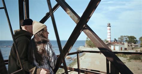 Couple On A Viewing Deck · Free Stock Video