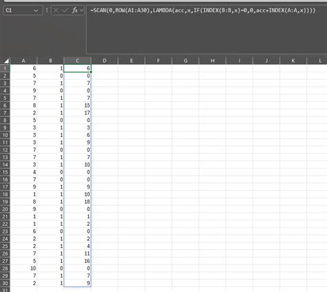 Excel Create A Running Total That Resets Under Specific Conditions