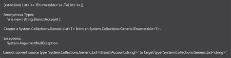 C Convert Linq Query To Generic String Array Stack Overflow