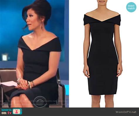 Wornontv Julies Black Off Shoulder Dress On Celebrity Big Brother