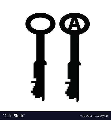 Prison Key Design On White Background Royalty Free Vector