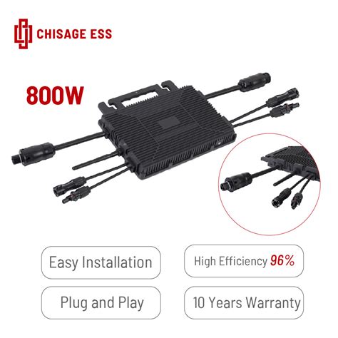 Microinverter 800w Balkony Solar System 220v 230v Stand By Wifi Mobile App Communication Micro