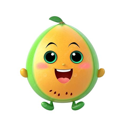 Lindo Personaje De Melón Feliz Ai Generativo Png Dibujos Melón Fruta