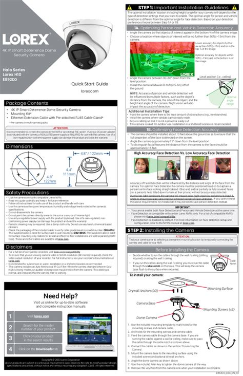 User Manual Lorex E DD English Pages