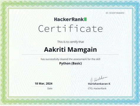 Aakriti Mamgain On Linkedin Python Programming Certification