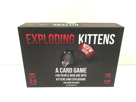 Exploding Kittens Card Game Nsfw Deck Opened But Card Decks Are Sealed 3782163174