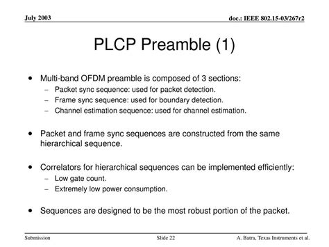 July 2003 Doc Ieee 267r2 July 2003 Project Ieee P Working Group For Wireless Personal Area