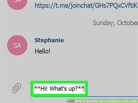how to type bold text on telegram on pc or mac 5 steps