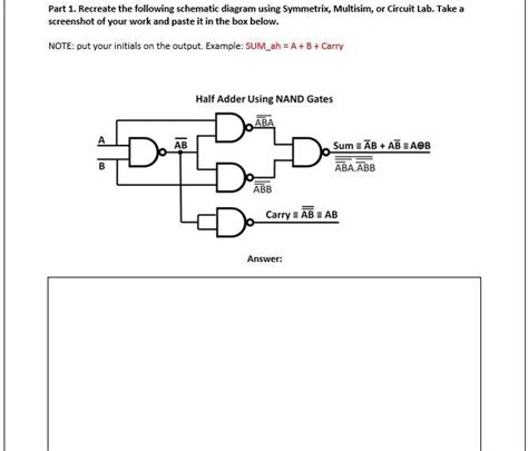 solved part 1 recreate the following schematic diagram