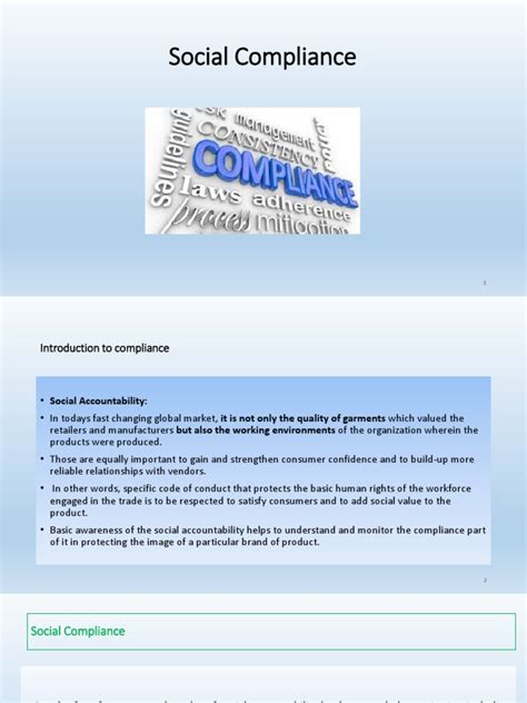 Social Compliance Code Of Conduct Guide Pdf Occupational Safety And