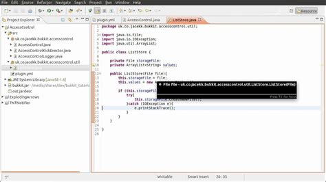 Java Bukkit Plugin Tutorial Data Storage Banning Plugin Part 01