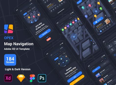 Opex Map Navigation Figma UI Template By Tauhid Hasan On Dribbble