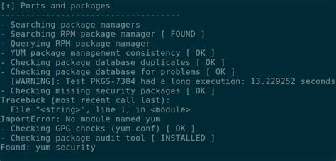 RHEL ImportError No Module Named Yum Issue CISOfy Lynis GitHub