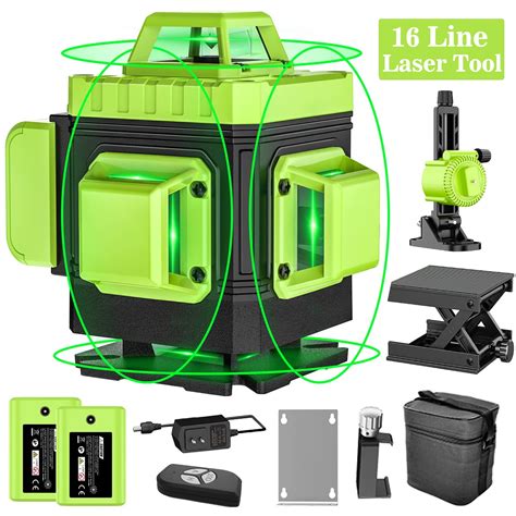 Laser Level Self Levelinghdj 16 Lines 4x360° Laser Level Tool4d Green