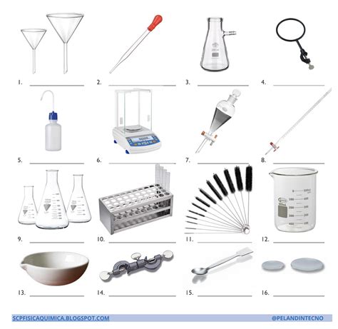 Materialinstrumental De Laboratorio Básico Fichas Enlaces Y Vídeos