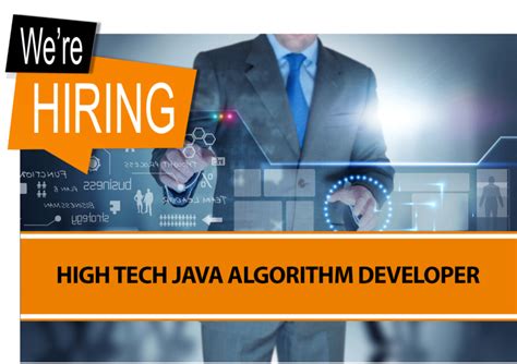 High Tech Java Algorithm Developer
