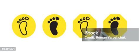아기 발자국 배지 안전 픽토그램 아이 상징 벡터 확장 가능한 그래픽 0명에 대한 스톡 벡터 아트 및 기타 이미지 0명 개체 그룹 걷기 Istock