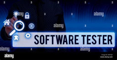 conceptual display software tester conceptual photo implemented to