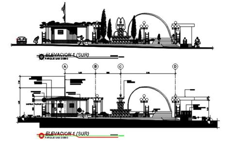 Elevation Plan Detail Dwg File Elevation Plan Elevation Front Elevation