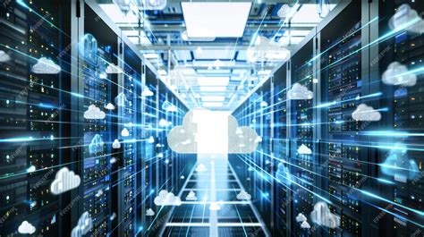 Advanced Cloud Computing Data Center With Highspeed Connections And Digital Network