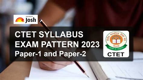 Ctet Syllabus Pdf 2023 Download Paper 1 Paper 2 Exam Pattern