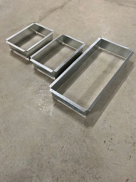 Rectangular Duct Straight Start Collar Ductwork Delivered Llc