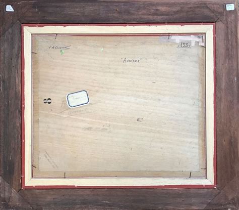 Proantic Paul émile Leconte Maison à Avoisne Huile Sur Bois