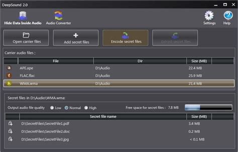 deepsound steganography tool and audio converter that hides secret