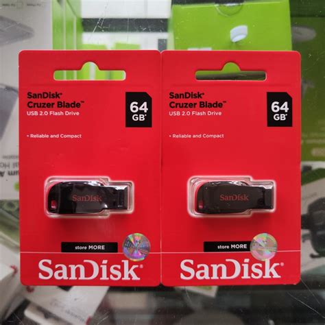 Jual SANDISK FLASHDISK USB 2.0 64GB 64 GB CRUZER BLADE CZ50 GARANSI ...