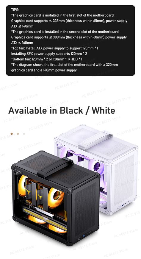 Jonsbo C6 MAX ITX MATX Case For PC ITX Portable Mini Desktop Mesh Chassis Computer With Type C