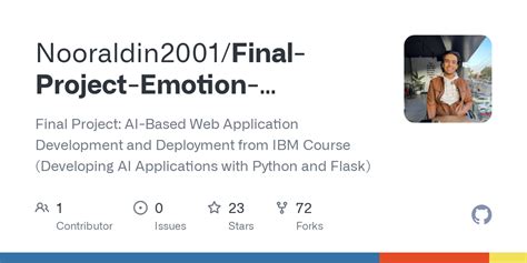 GitHub Nooraldin Final Project Emotion Detector Final Project AI Based Web Application