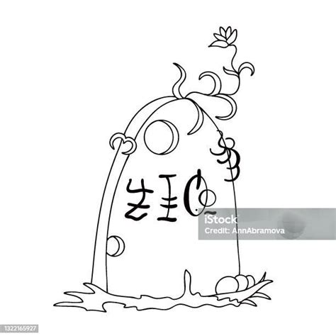 꽃과 마법의 돌 색칠 공부 동화를 인쇄합니다 벡터 일러스트레이션 룬에 대한 스톡 벡터 아트 및 기타 이미지 룬 고대의 공예 Istock