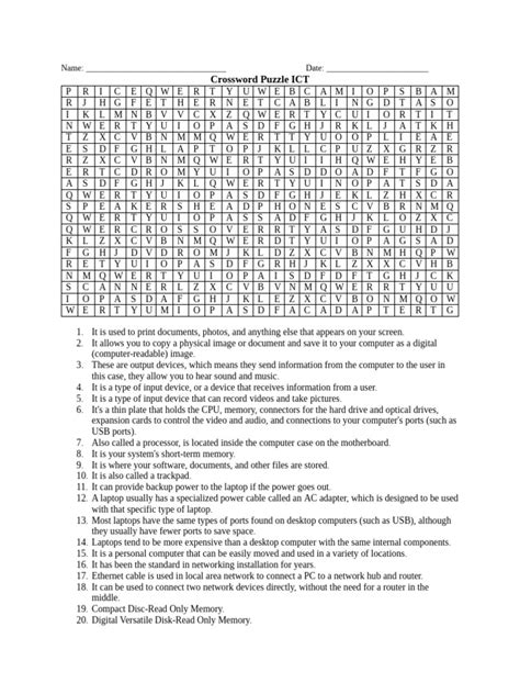 Quiz Ict Pdf Laptop Inputoutput